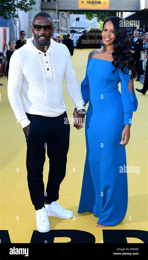 Idris Elba Left And Sabrina Dhowre Attending The Yardie Premiere At