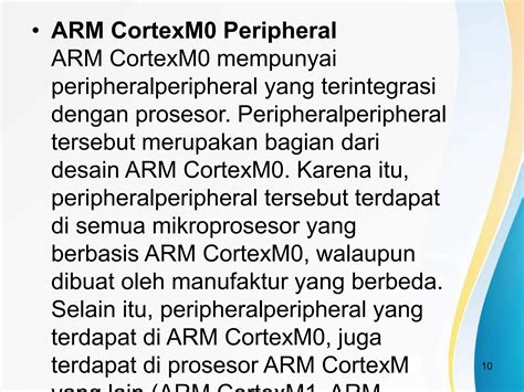 Ppt Prosesor Arm Cortex PPT