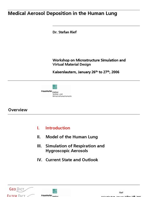 Pdf Medical Aerosol Deposition In The Human Lung Dokumentips