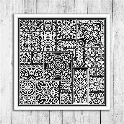 Modern Cross Stitch Pattern Sampler Cross Stitch Pattern Etsy