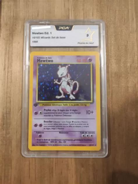 Carte Pokemon Mewtwo Edition 1 Ed 1 Holo Set De Base Pca 9 Wizards Neuf