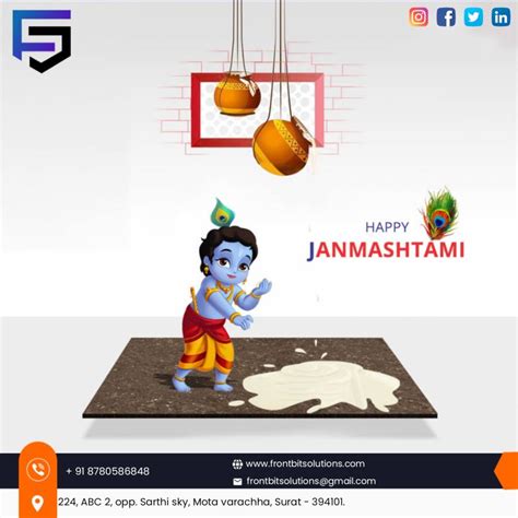 Festival Janmashtami Janmashtami2022 Krishna Jayshreekrishna Frontbit Solutions