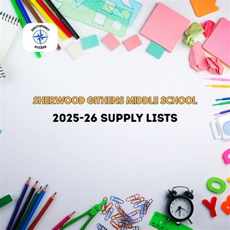 Sodu How To Know Your Supplies For Githens Middle School 2025 26