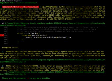 Getting Error After Run The Php Artisan Migrate Bagisto Forum