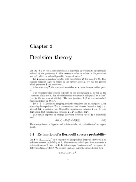 Decision Theory Pdf
