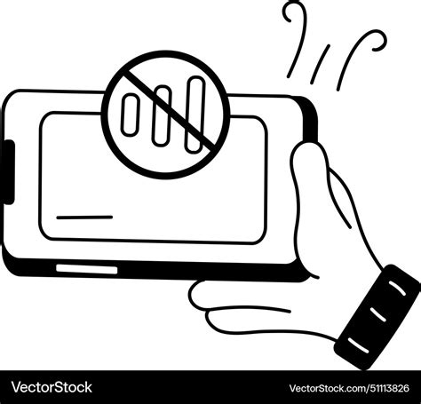 no signals royalty free vector image vectorstock