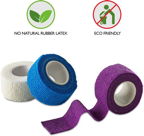 Medca Self Adherent Cohesive Wrap Bandages 1 Inch X 5 Yards 24 Count