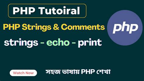 Php Strings And Comments Explained Echo Print Ending Statements In