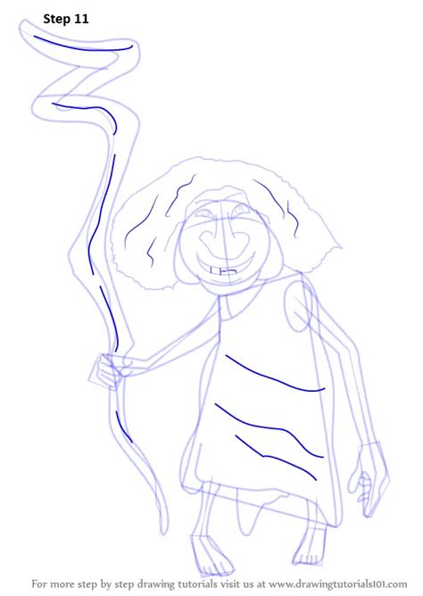 Learn How To Draw Gran From The Croods The Croods Step By Step
