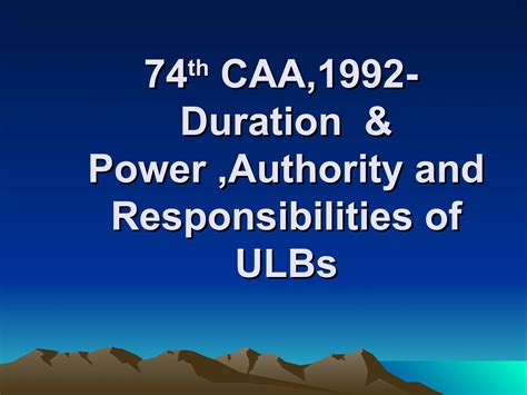 74 Th Constitutional Amendment Act 1992ppt