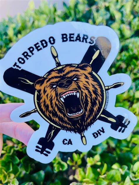Torpedo Bears Sticker Navy Sonar Decal Etsy