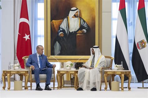 محمد بن زايد On Twitter سررت بلقاء الرئيس رجب طيب أردوغان في أبوظبي