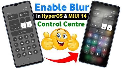 How To Blur Control Center Background In HyperOS Control Center