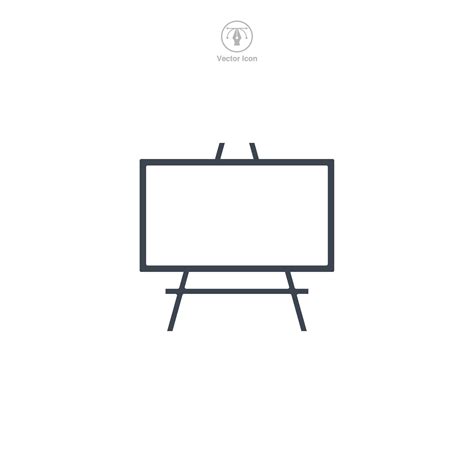 Presentation Board Icon A Visually Engaging Vector Illustration Of A Presentation Board