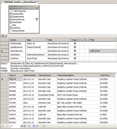 Microsoft SQL Server Lesson Topics On Filtering Records
