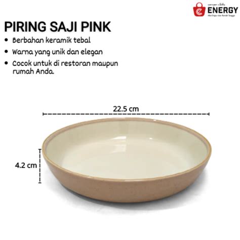 PIRING CEKUNG KERAMIK PINK Energy Bali