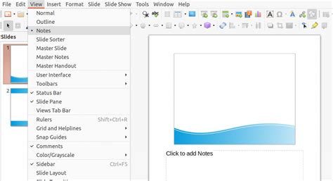 How To Add Notes In Libreoffice Impress Slides