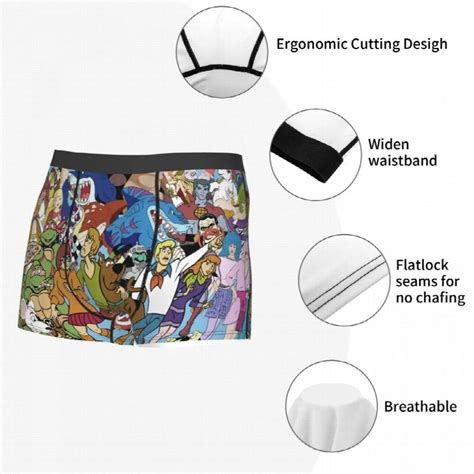 80s Cartoon Mens Boxer Briefs Shorts Men Underpants Cartoon Anime Funny