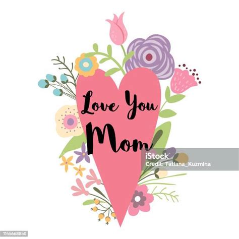 엄마 해피 어머니의 날 인사말 카드 하트 모양 구성 배너 스티커 포스터 카드 디자인 0명에 대한 스톡 벡터 아트 및 기타 이미지 0명 개념 공휴일 Istock