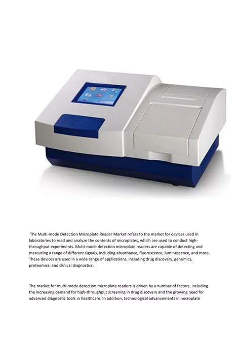 Ppt Multi Mode Detection Microplate Reader Market Powerpoint