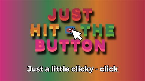 Just Hit The Buttonsimple Right Youtube