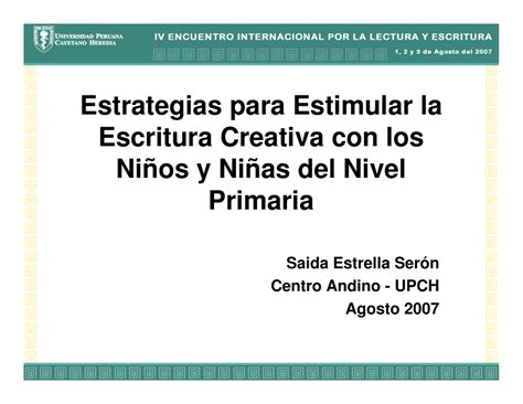 Estrategias para Estimular la Escritura Creativa con los Niños y