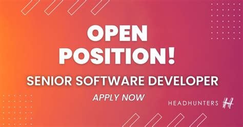 Headhunters Adminza On Linkedin Senior Software