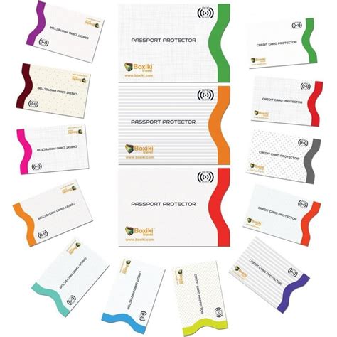 Rfid Blocking Sleeves Set Of 15 With Color Coding Identity Theft Prevention Rfid Blocking
