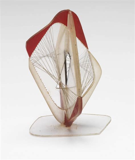 Model For Linear Construction No 3 With Red Naum Gabo 1952