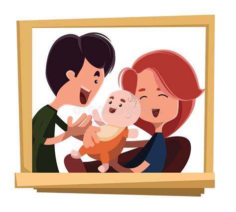 Mãe Nova Que Cozinha O Personagem De Banda Desenhada Da Ilustração