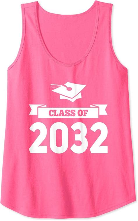 Class Of 2032 Grow With Me Shirt Pre K Preschool Graduation Tank Top