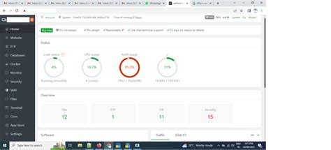 Ram Usage Issue Aapanel Free Hosting Control Panel One Click Lamplemp