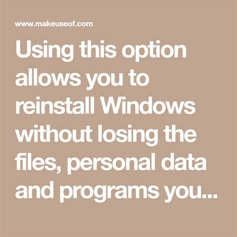 How To Reset Windows Without Losing Your Data Data Losing You New Tricks