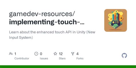 Github Gamedev Resourcesimplementing Touch With The New Input System