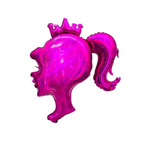 Barbie Head Silhouette Balloon Etsy