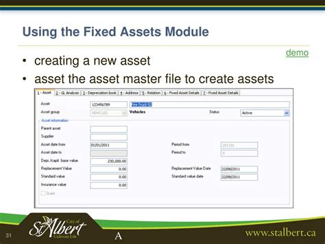 ppt agresso fixed asset module implementation powerpoint presentation