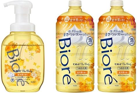 Amazon 【まとめ買い】2022 ビオレu ザ ボディ 泡タイプ 金木犀の香り ポンプ 540ml 詰め替え 780 Ml×2