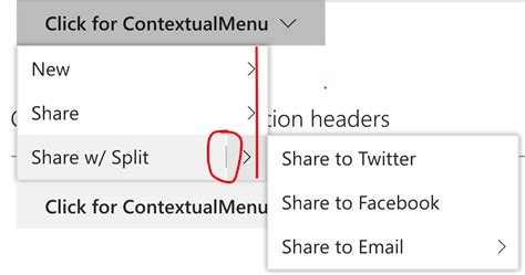 ContextualMenu SplitButton Style Bugs Issue 7223 Microsoft