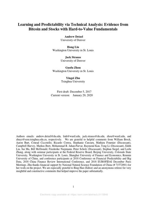 Learning And Predictability Via Technical Analysis Evidence From