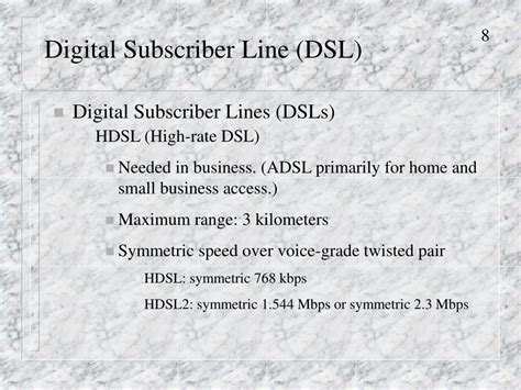 Ppt Digital Subscriber Line Dsl Powerpoint Presentation Free