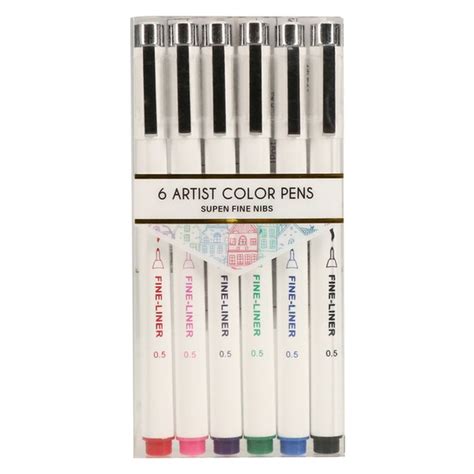 Five Below Artist Pens Set Assorted Colors 6 Ct Delivery Or Pickup