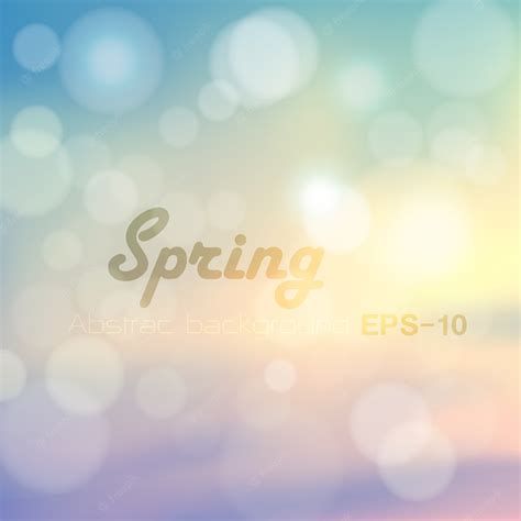 Premium Vector Spring Bokeh Background