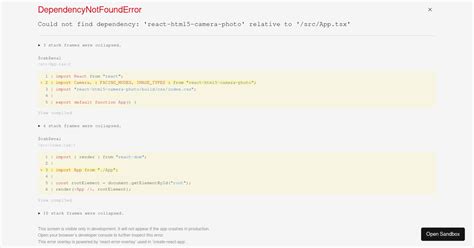Camera Forked Codesandbox