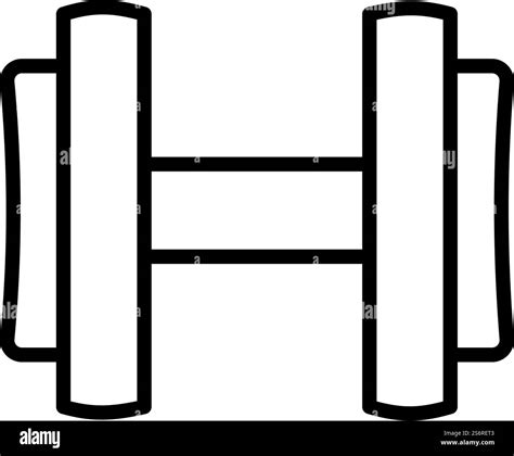 Holding Dumbell Icon Outline Holding Dumbell Vector Icon For Web Design Isolated On White