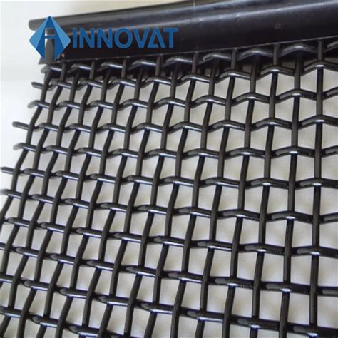 Stainless Steel Replacement Crimped Wire Mesh Sand Gravel Crusher Hooked Vibrating Screen Sand