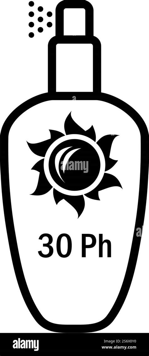 Icon Of Sun Protection Spray Bold Outline Design With Editable Stroke Width Vector