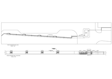 Street Elevation And Plan Details Dwg Autocad Drawing Cadbull