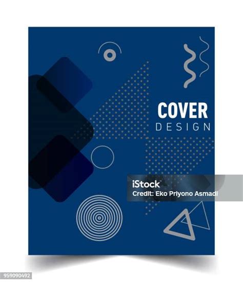 Desain Sampul Konsep Kreatif Desain Geometris Abstrak Pola Abstrak Dan
