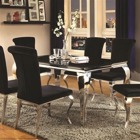 Coaster Carone Contemporary Rectangular Dining Table Value City
