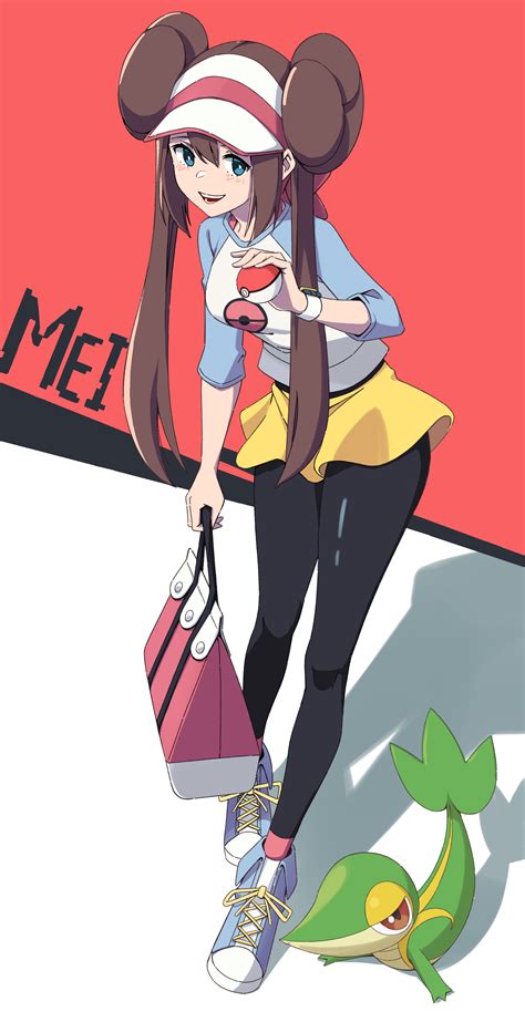 Rosa And Snivy Pokemon And 1 More Drawn By Vneckstore Danbooru